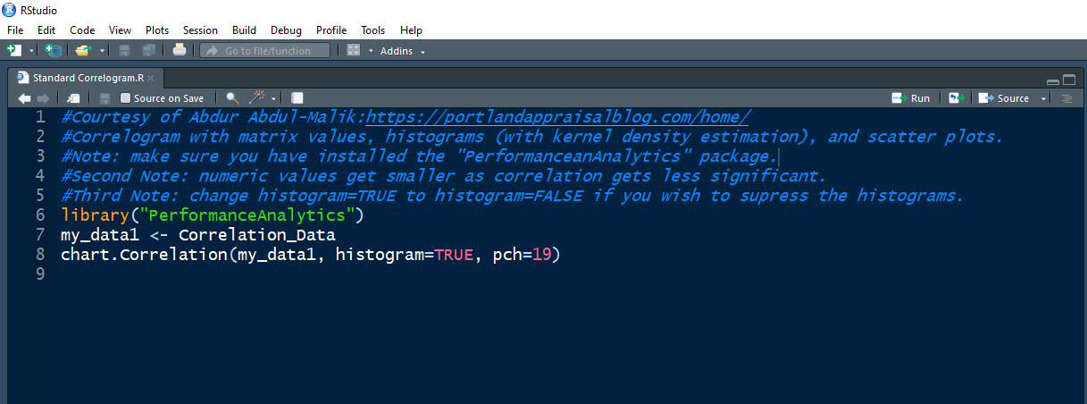 Using the R Programming Language to Produce Correlation Matrices ...